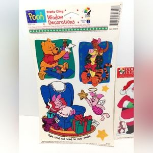 Disney | Holiday | Vintage Christmas Window Clings Retro Static Cling ...